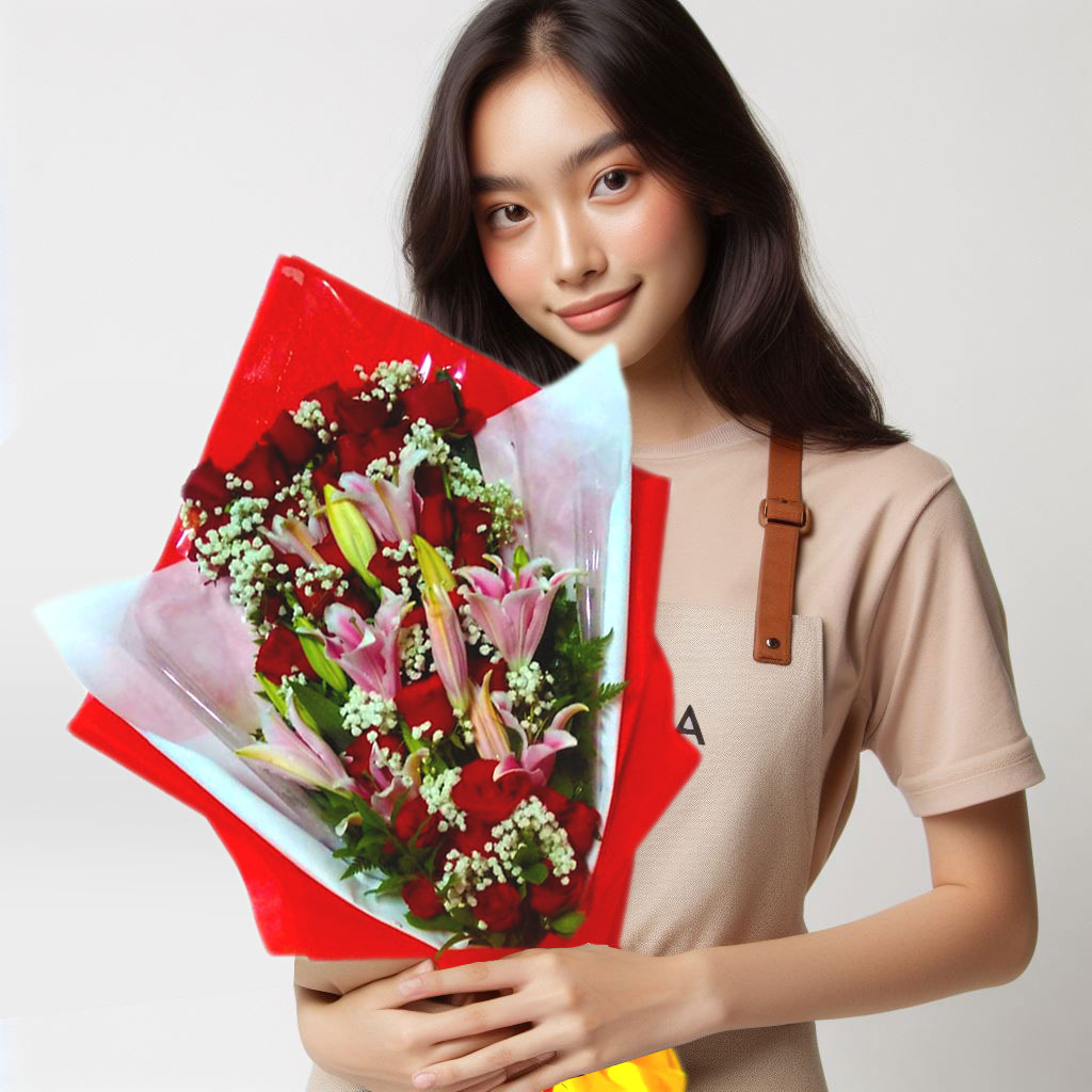 Jual Bouquet Valentine Premium - Jual Bunga Mawar Valentine
