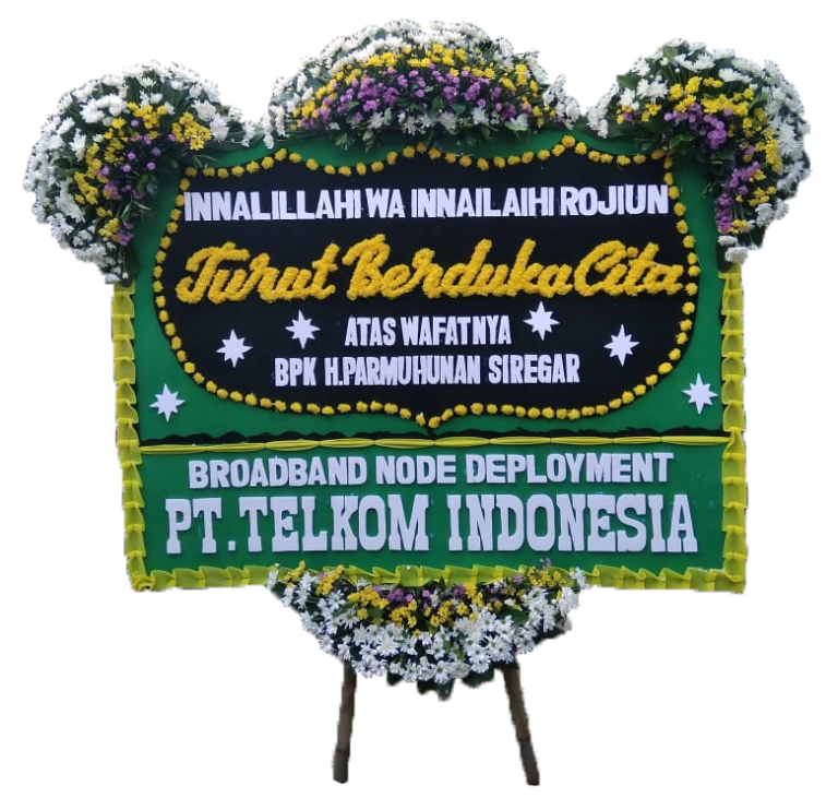 Contoh Karangan Bunga Papan Duka Cita Islam di Tangerang
