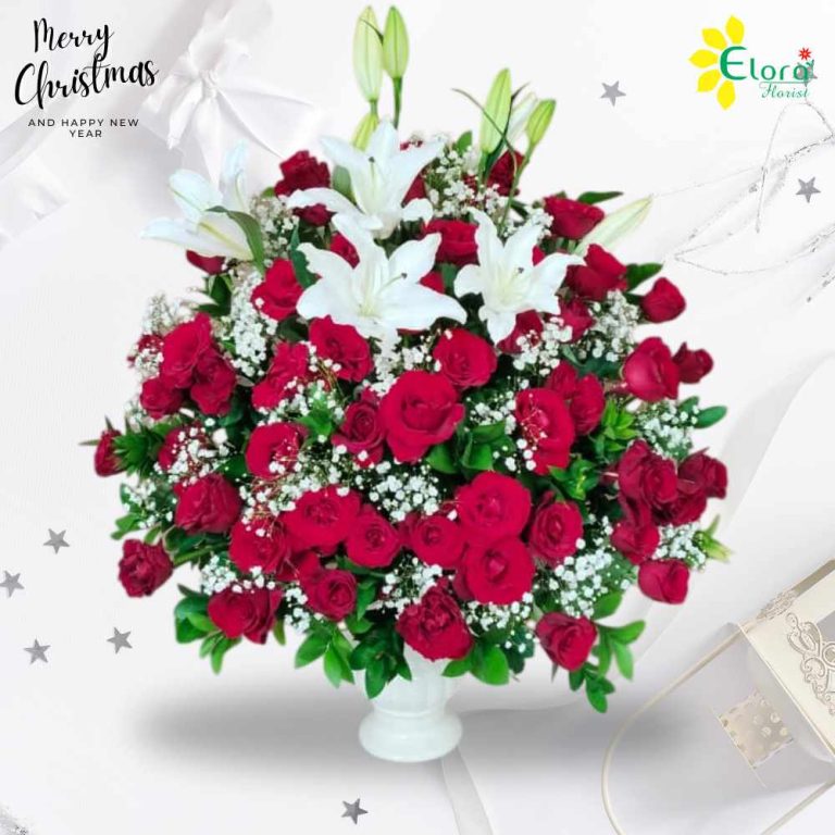 Jual Bunga Meja Natal BMN-008 Free Ongkir 24 Jam